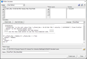 RASter Calculator scripting for RAS Mapper - Kleinschmidt
