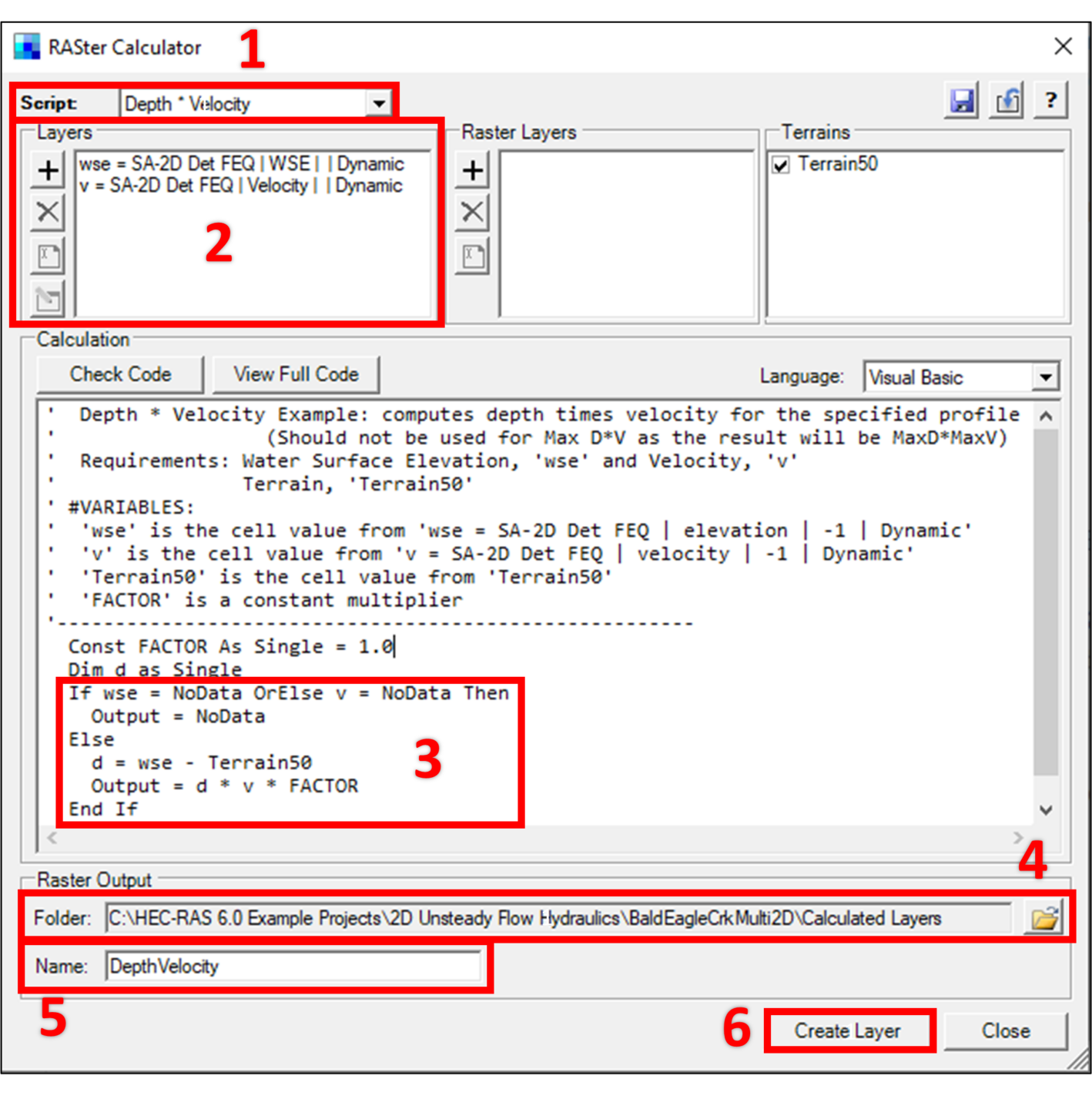 RASter Calculator scripting for RAS Mapper - Kleinschmidt